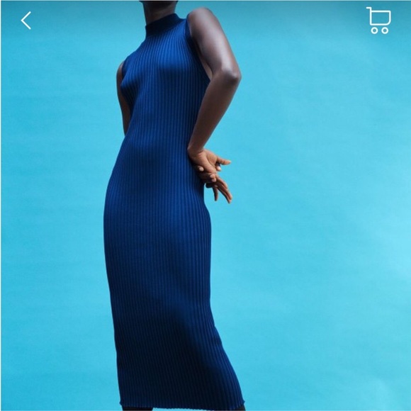 Zara | Dresses | Zara Ribbed Midi Dress | Poshmark